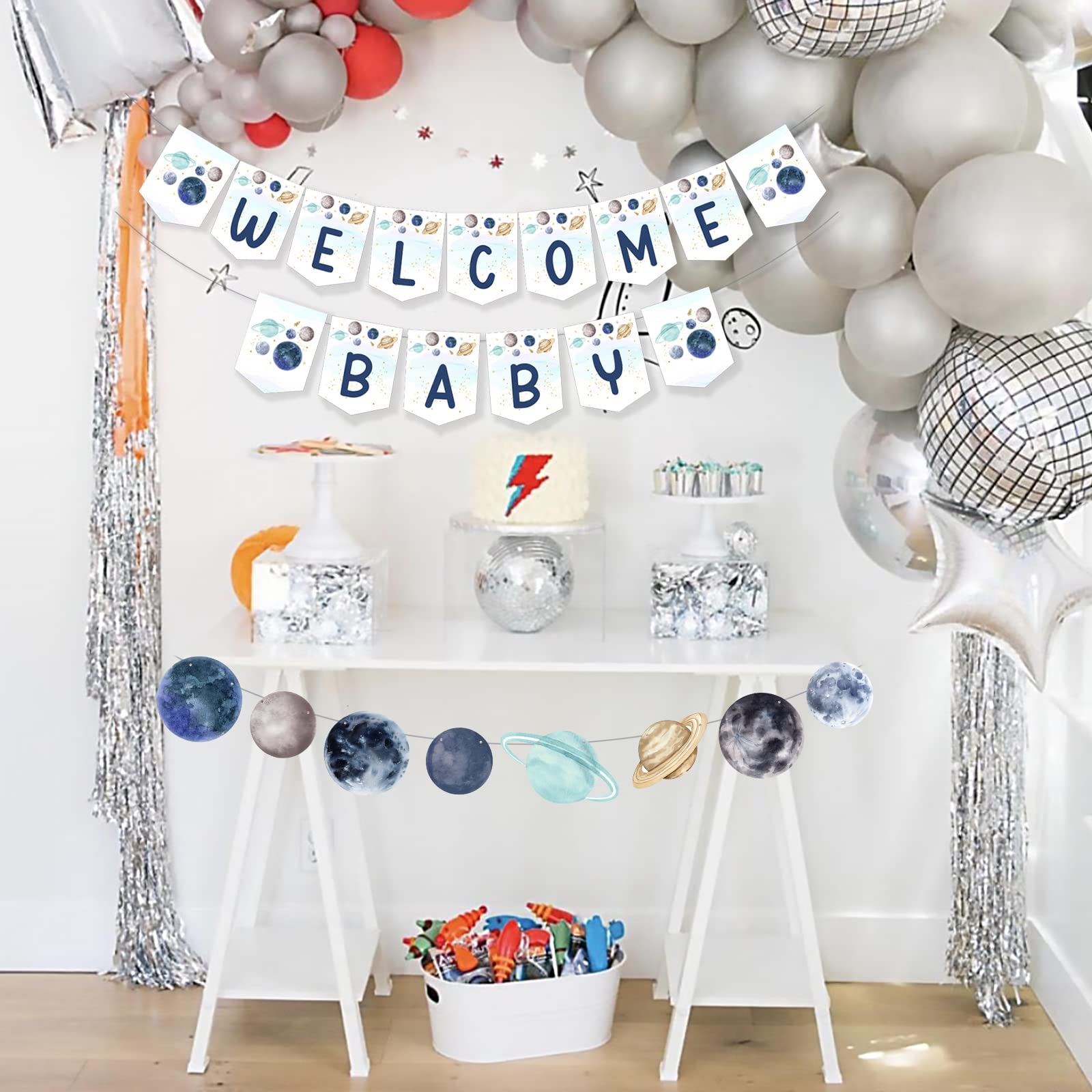Galaxy Themed Baby Shower Outer Space Disco Girls Birthday