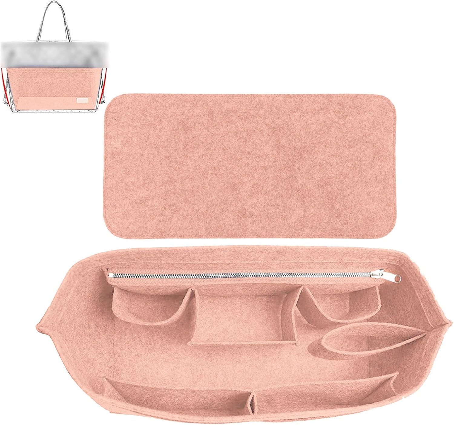 Amazon.com: sgmedila Purse Organizer, Insert Tote Handbag Organizer ...
