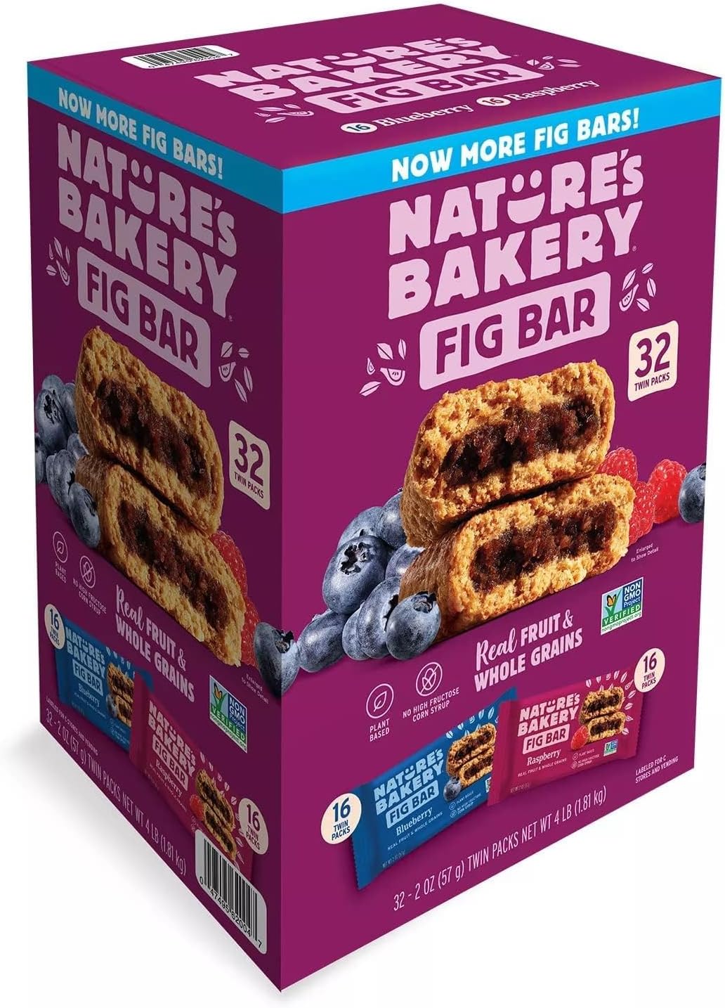 Amazon.com: Nature's Bakery Fig Bar (40 Pack/ 5 LBS) : Grocery ...