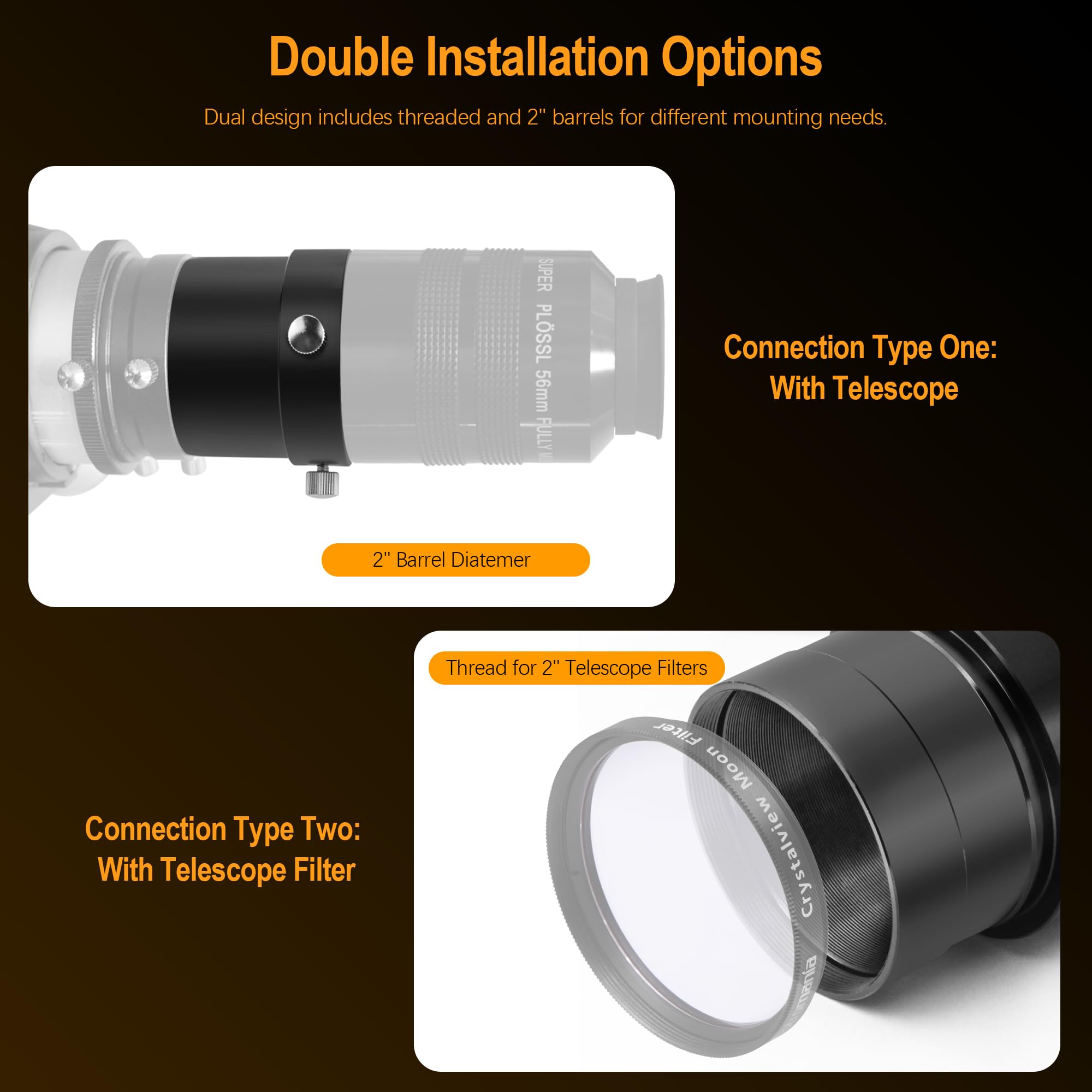 Celestron Starsense Astromania 2-Inch Telescope Eyepiece Extension Tube ...