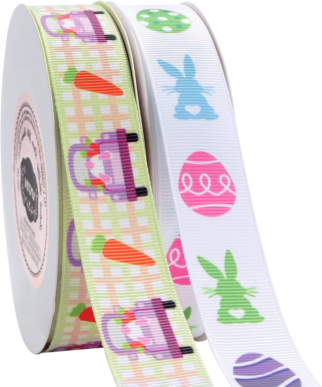Amazon.com: VATIN 2 Rolls Easter Ribbon,Easter Eggs & Bunny Truck ...