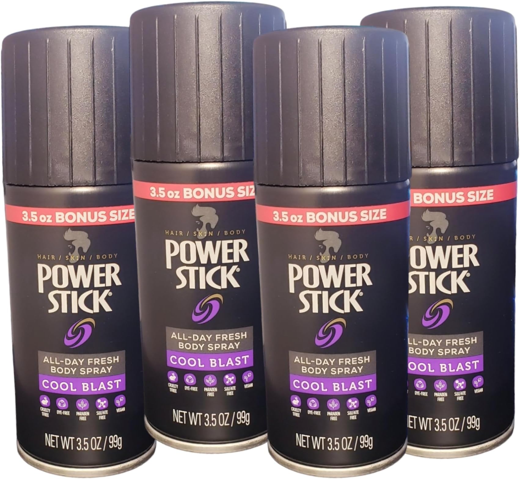 Amazon.com : Power Stick COOL BLAST Deodorant Body Spray for Men, 3.5 ...