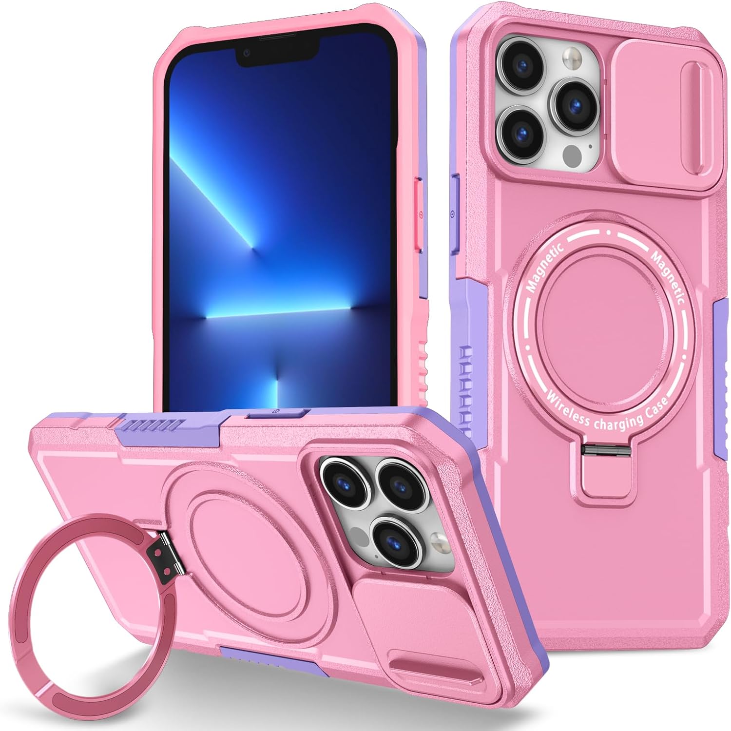 Amazon.com: YOUULAR Ring Holder Sliding Window Magnetic Mobile Phone ...