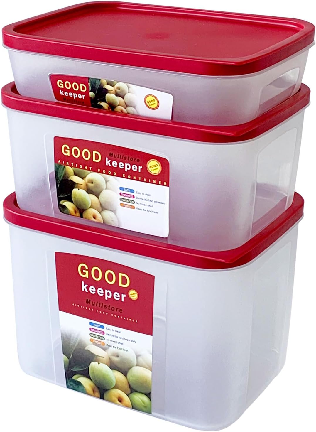 Amazon.com: YUESING 3 Pack Freezer Food Storage Containers Lunch ...