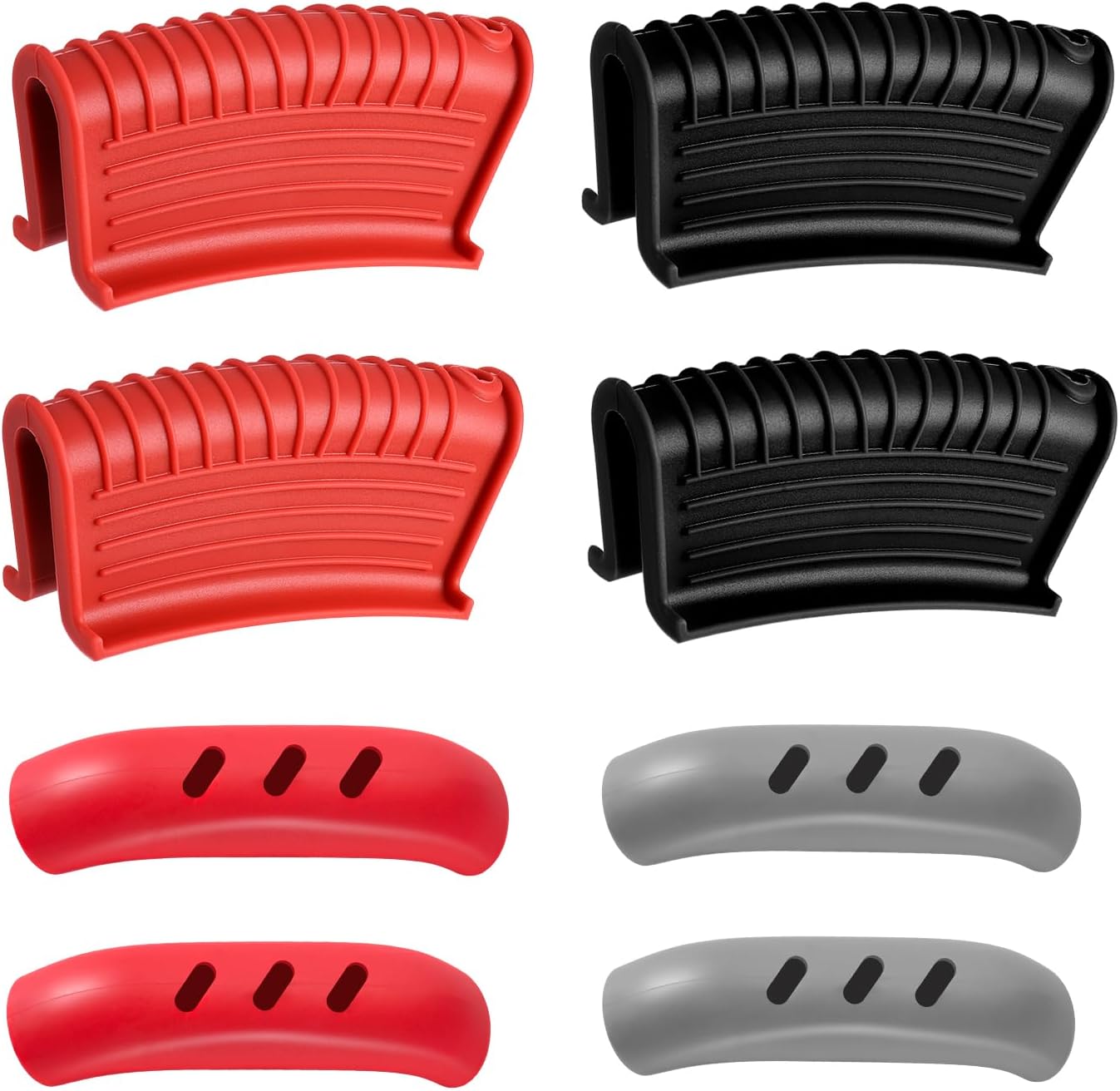 Amazon.com: 8 Pcs Cast Iron Handle Cover, Silicone Hot Handle Holder ...