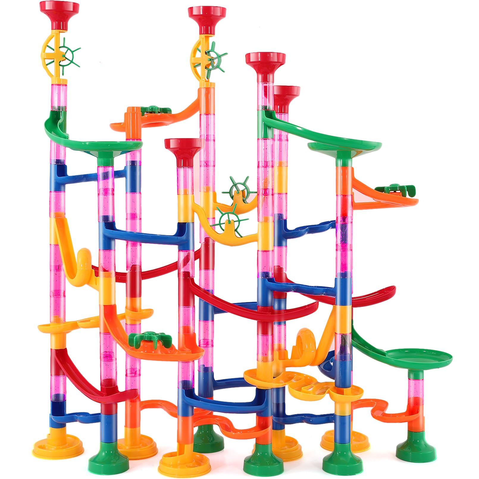 Snapklik.com : Marble Run Toy,133Pcs Marble Runs Building Block Toy Set ...