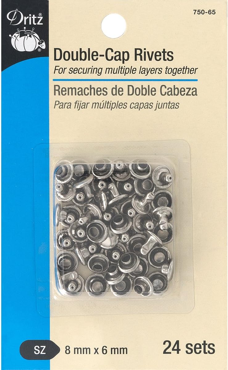 Amazon.com: Dritz Double Cap Gunmetal Includes Rivets & Tools Fasteners