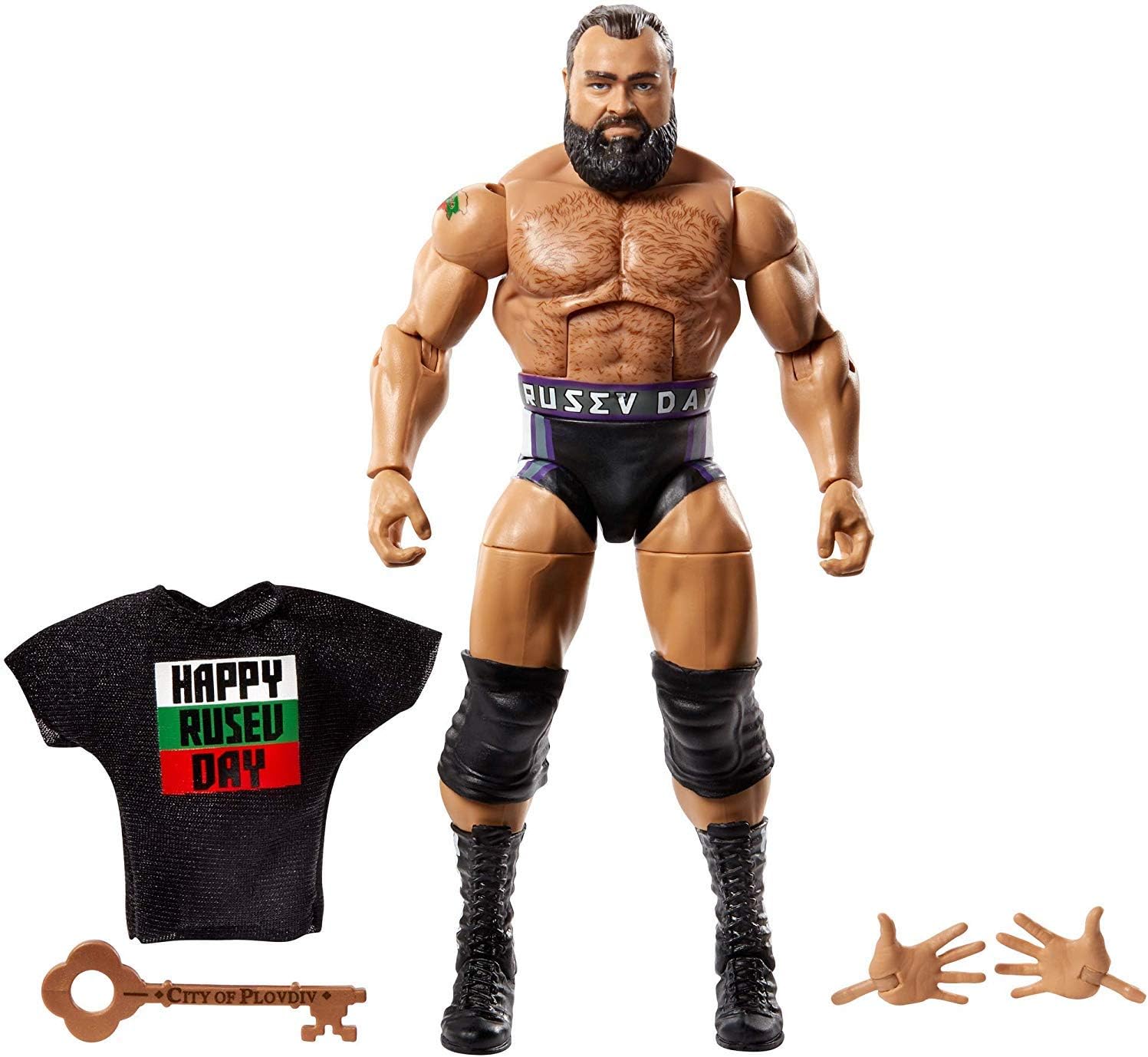 Amazon.com: WWE MATTEL Rusev Elite Collection Deluxe Action Figure with ...