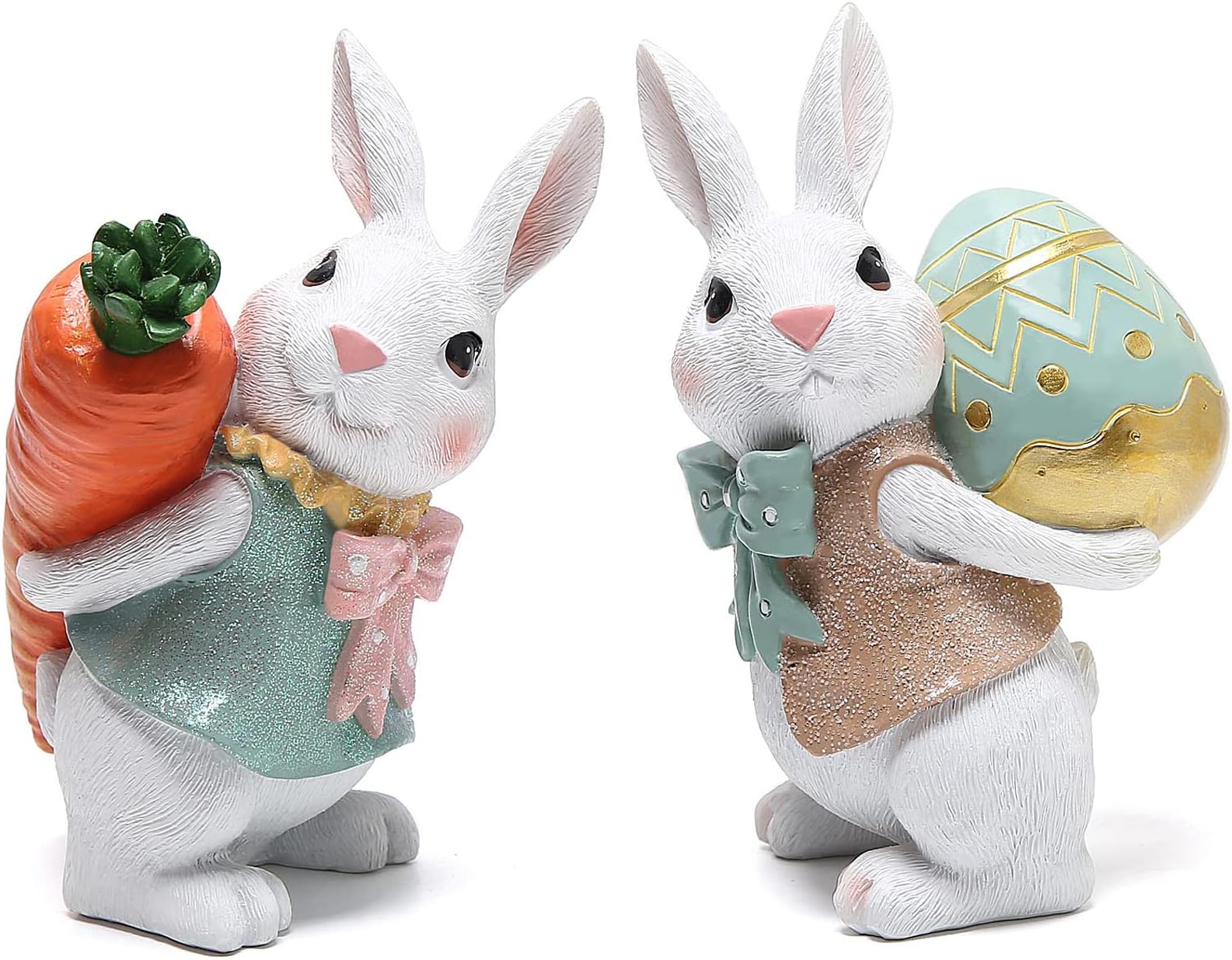 Amazon.com: Hodao Easter Bunny Decorations Spring Indoor Home Decor ...
