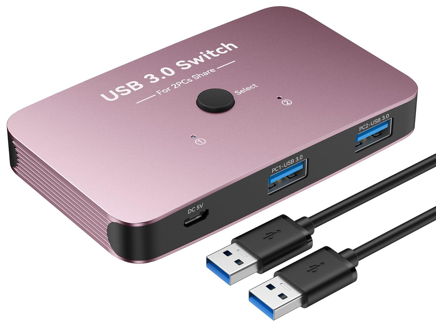 Amazon.com: USB Switch, USB 3.0 Switch, ABLEWE Aluminum KM Switch 2 ...