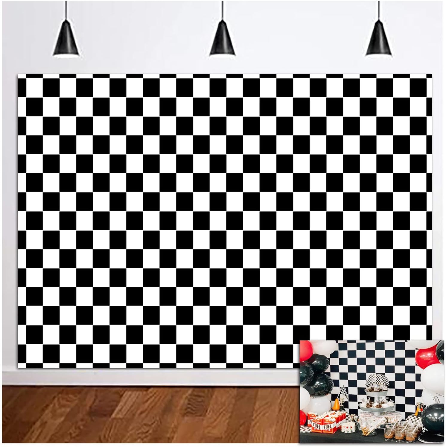 Amazon.com: Beistle Checkered Party Backdrop 4 Feet x 30 Feet : Electronics