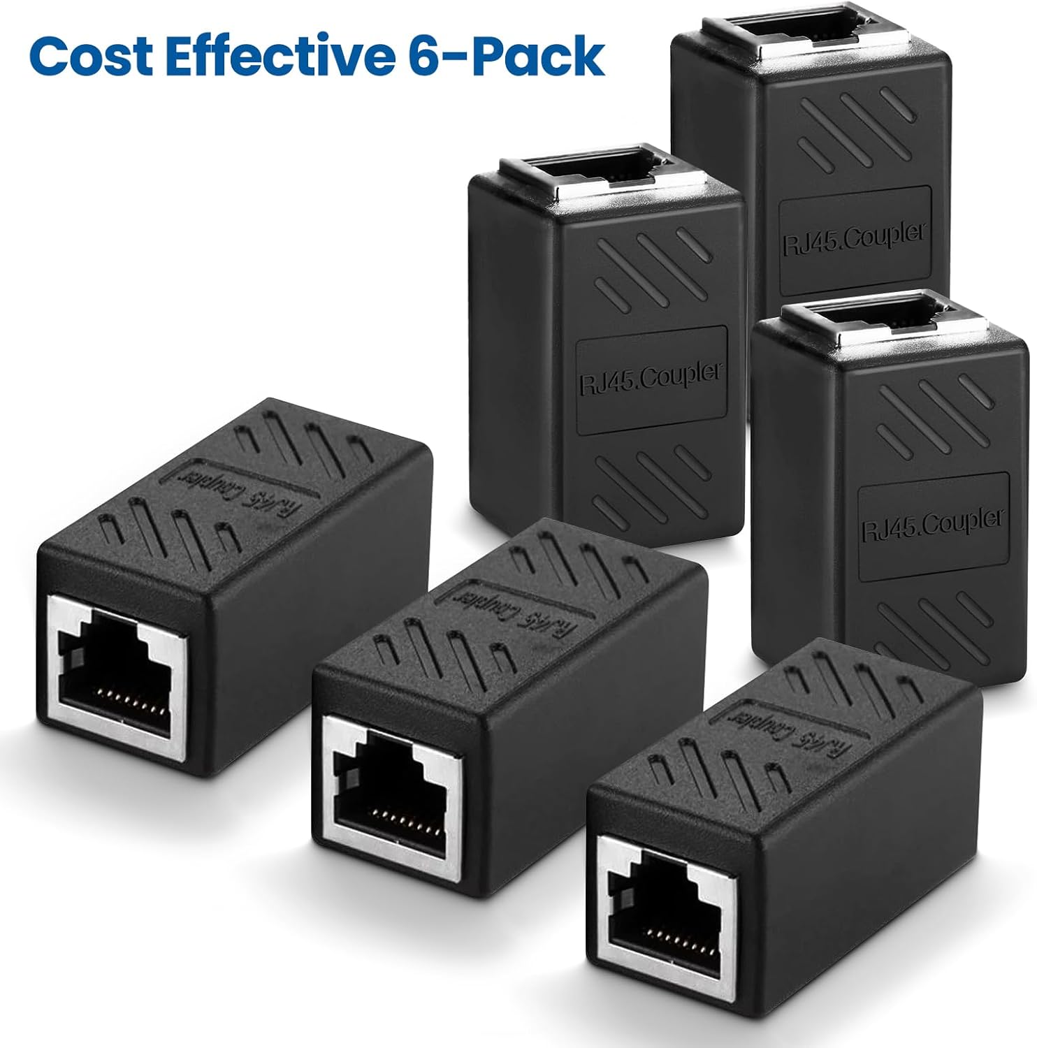 6 Pack RJ45 Cat 6 Coupler, Ethernet Cable Extender, Australia | Ubuy