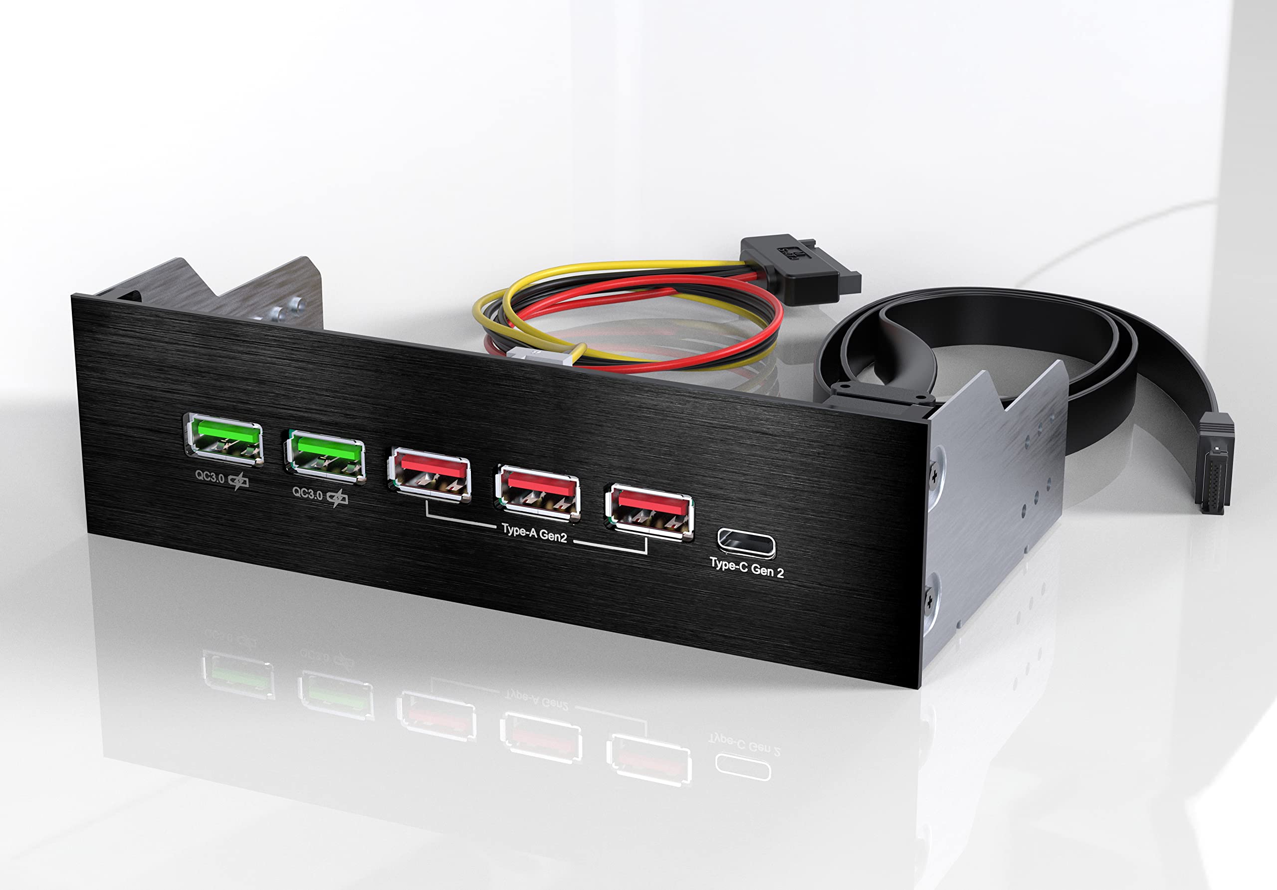 Amazon.com: EZDIY-FAB Front Panel USB Hub 5.25 Inch with 2X QC3.0 ...