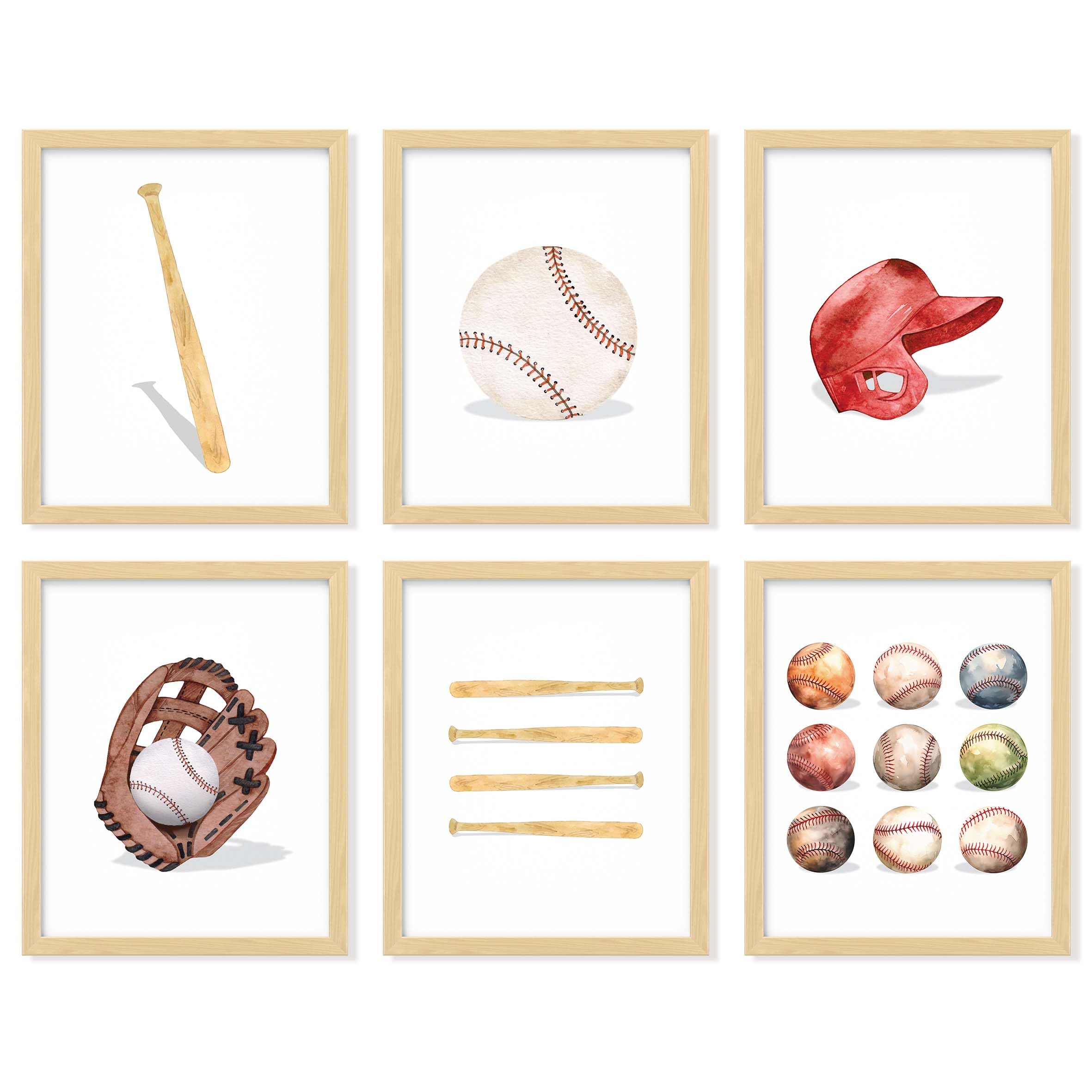 Amazon.com: 97 Decor Vintage Baseball Wall Decor - Baseball Room Decor ...