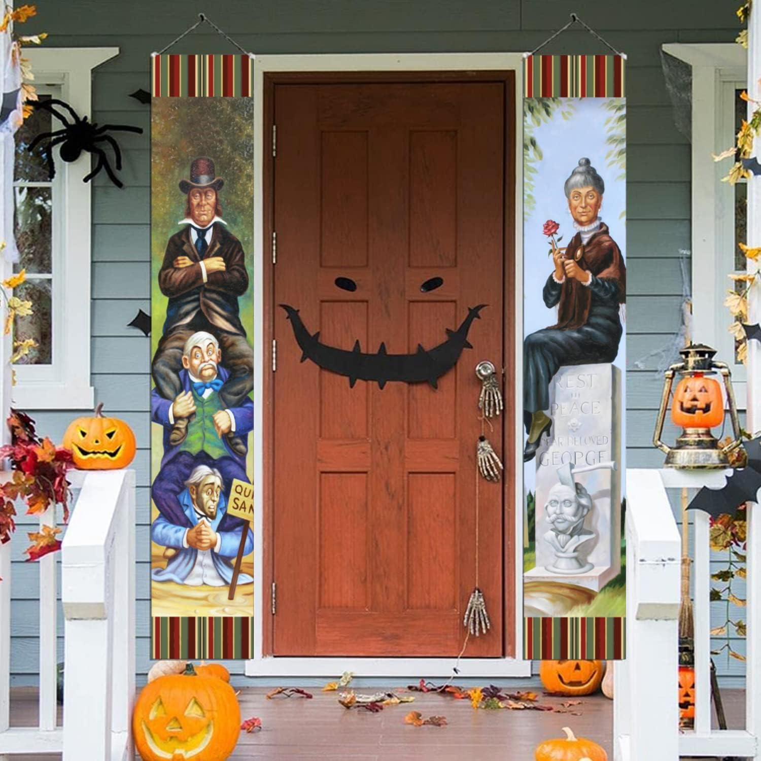 Amazon.com: Halloween Decoration Haunted Mansion Stretching Portraits ...