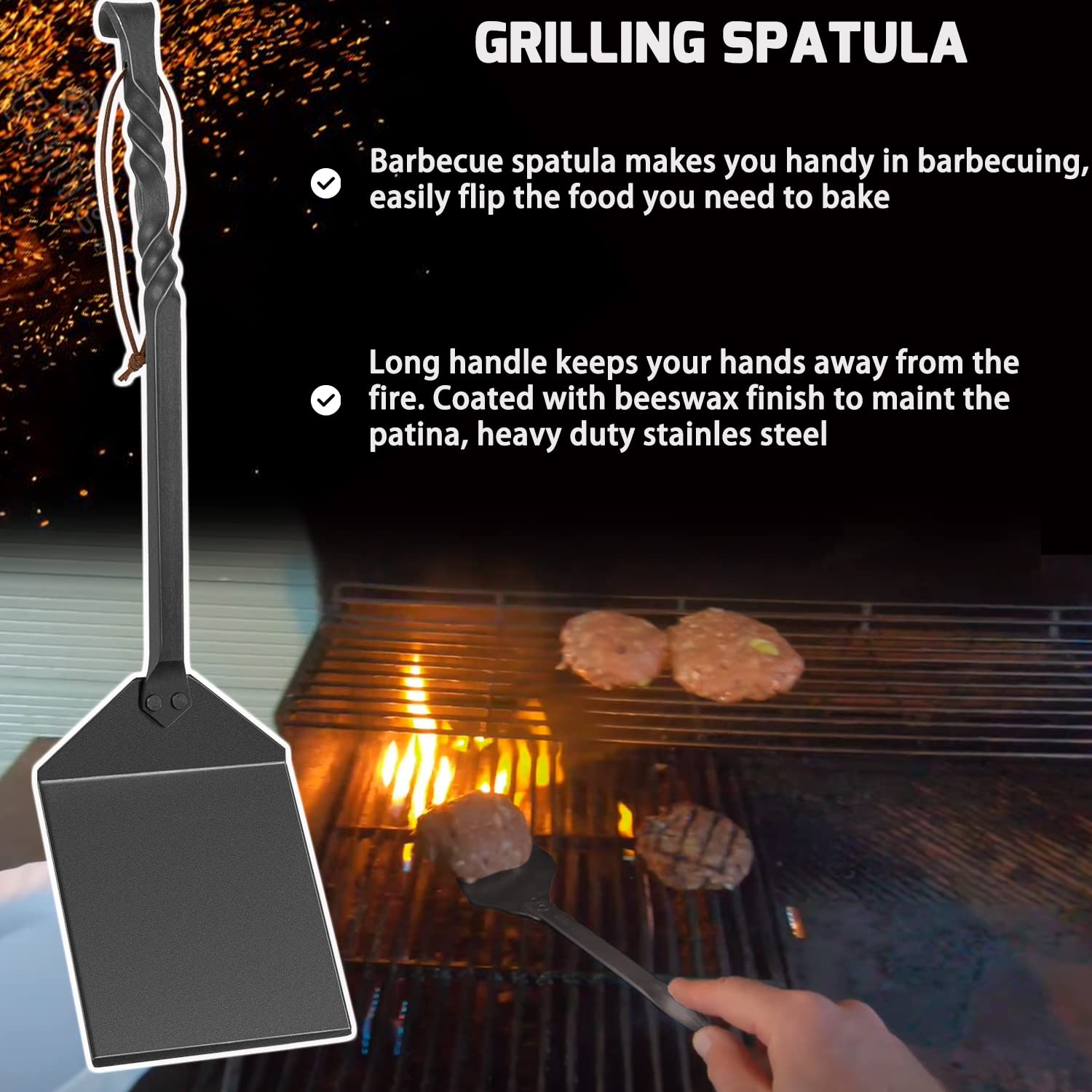 Snapklik.com : Heavy Duty Forged Utensils BBQ Grill Tool Sets ...