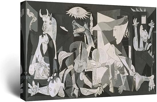 Amazon｜有名な画家Picasso『ゲルニカ』の原画複製品。アートポスター。 絵画 ポスター 印刷 ウォールアート リビング ダイニング ...