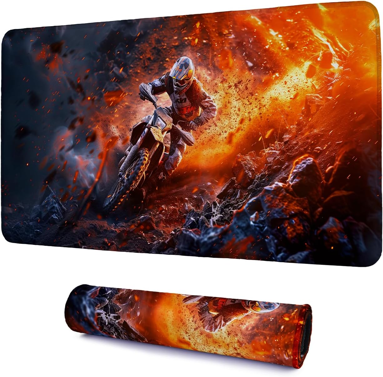 Amazon.com : SoulAbiti Intense Off-Road Motocross Desk Mat - Dynamic ...