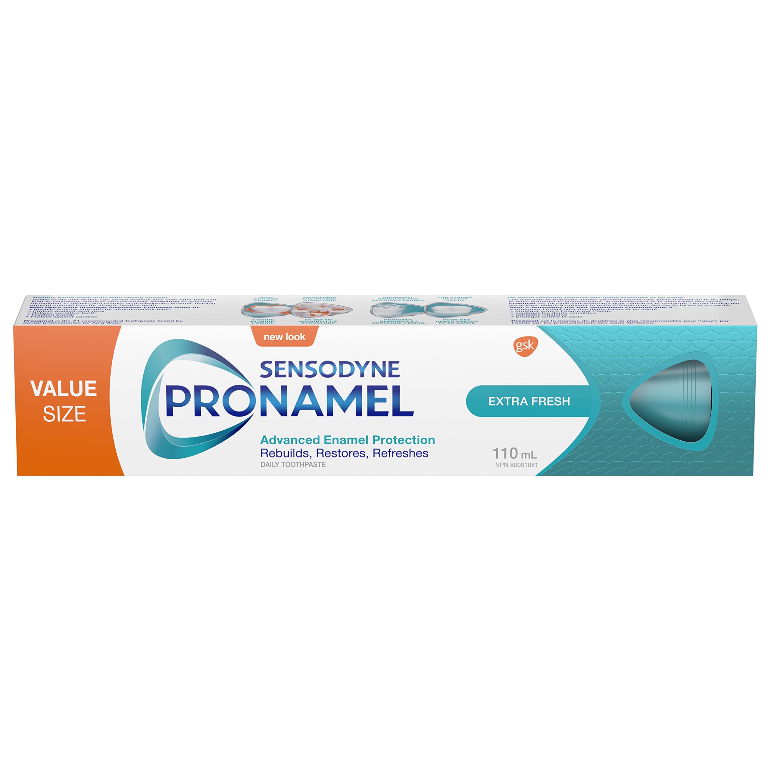 Pronamel Daily Anti-Cavity Toothpaste, Extra Fresh, 110mL (Packaging ...