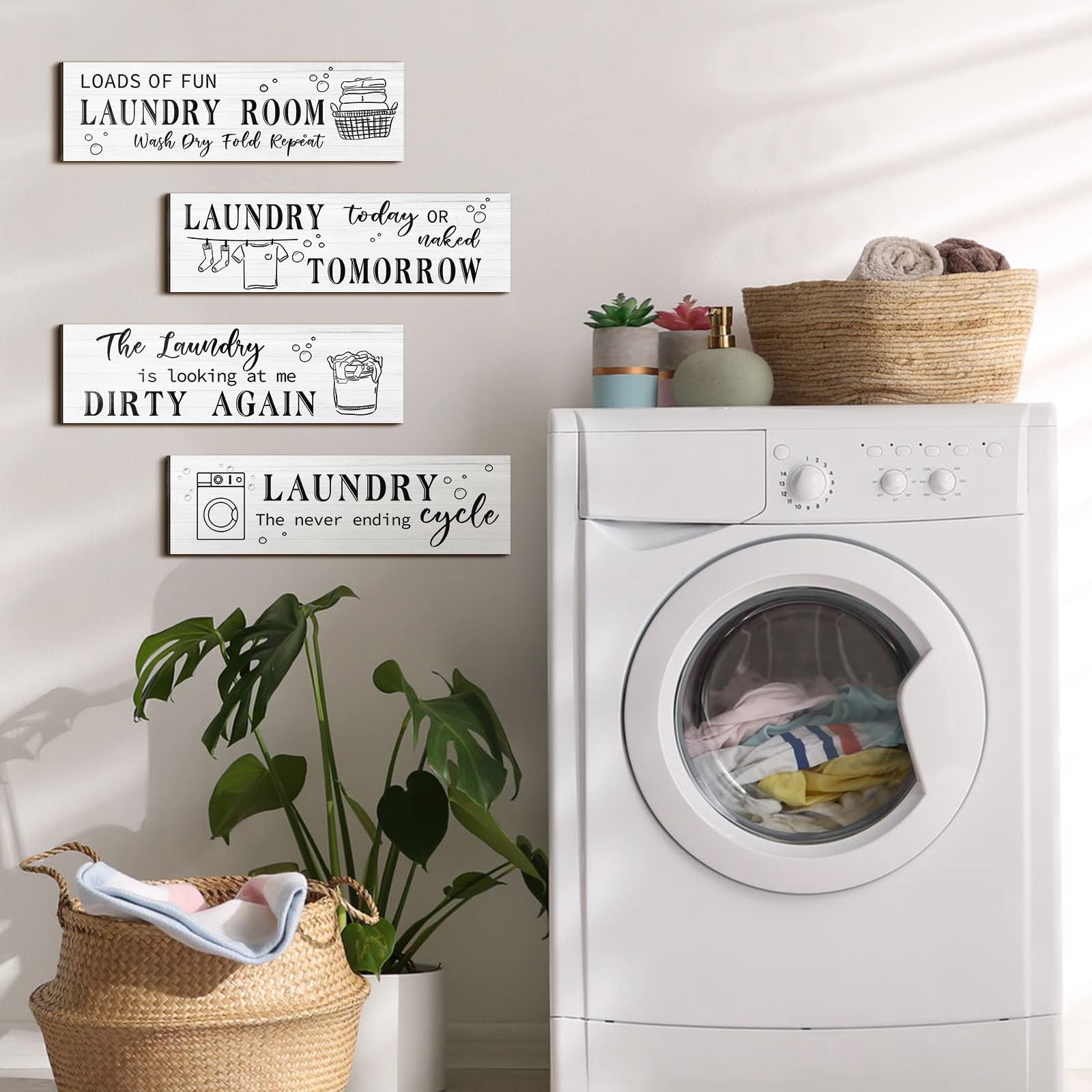 Rustic Wooden Signs Laundry Room Laundry Sign Laundry Room Decor