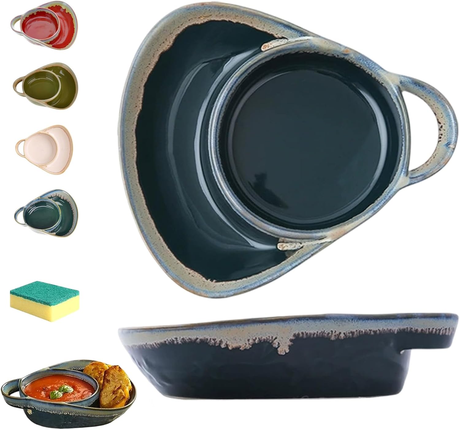 Amazon.com: YIASVLX Soup and Sandwich Plate Combo, Soup and Sandwich ...