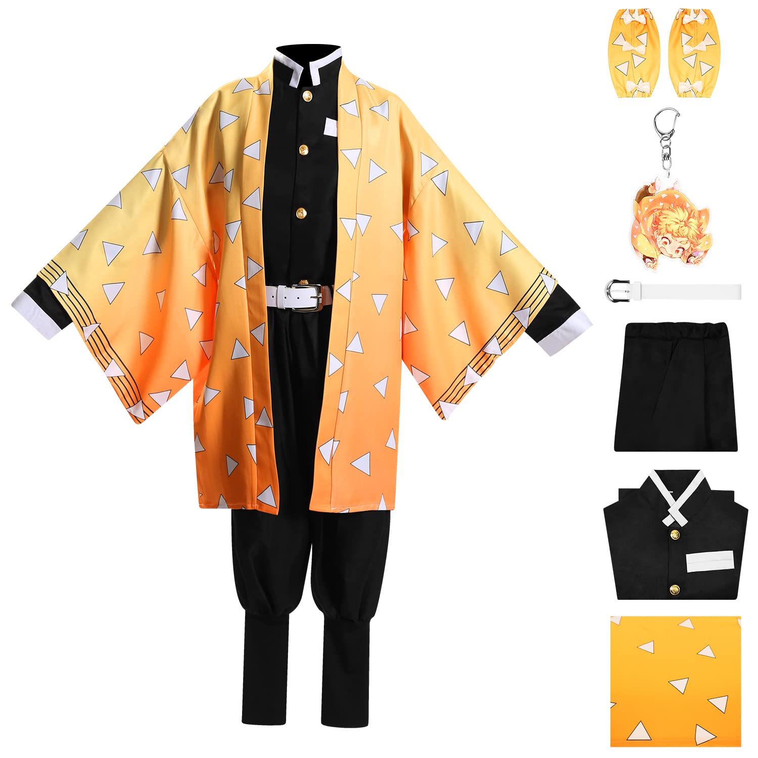 Buy Costume Cosplay Set Outfit Demon Slayer Cosplay Anime Dress Suit ...