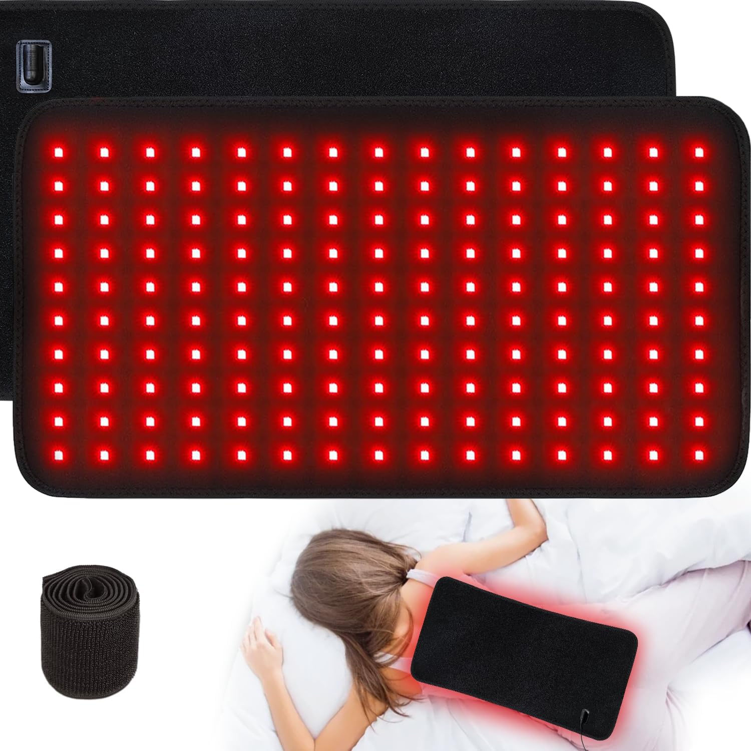 Amazon.com: bonodave Red Light Therapy Pad for Body, 19.8" x 12" Red ...