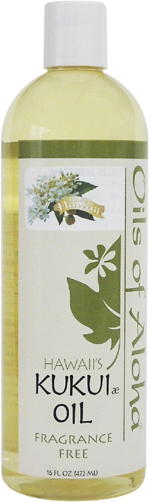 Amazon.com : Hawaiian Kukui Nut Oil by Oils of Aloha - 16oz. : Body ...