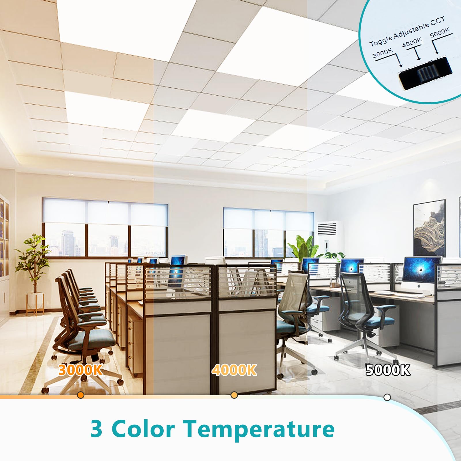 Snapklik.com : VocgoUU 8 Pack 2x2 LED Flat Panel Light - 2x2 LED Flat ...