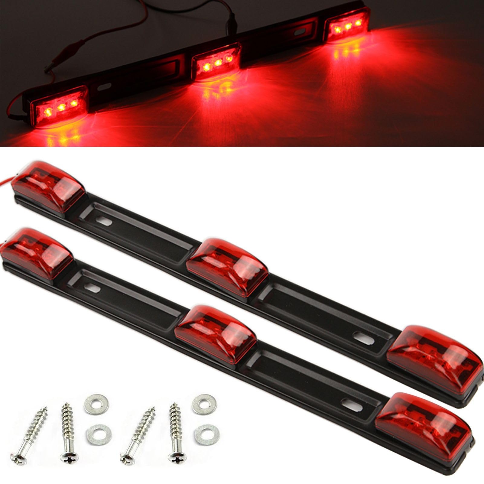 Amazon.com: NEW SUN® Stainless Steel 15" 3 Lights 9 LED Identification ...