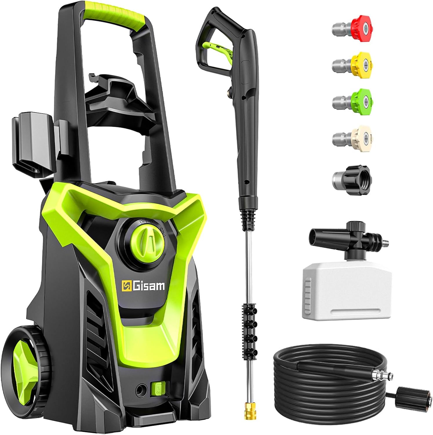 Electric Pressure Washer for Effortless Cleaning, 4300PSI Max 2.8GPM ...