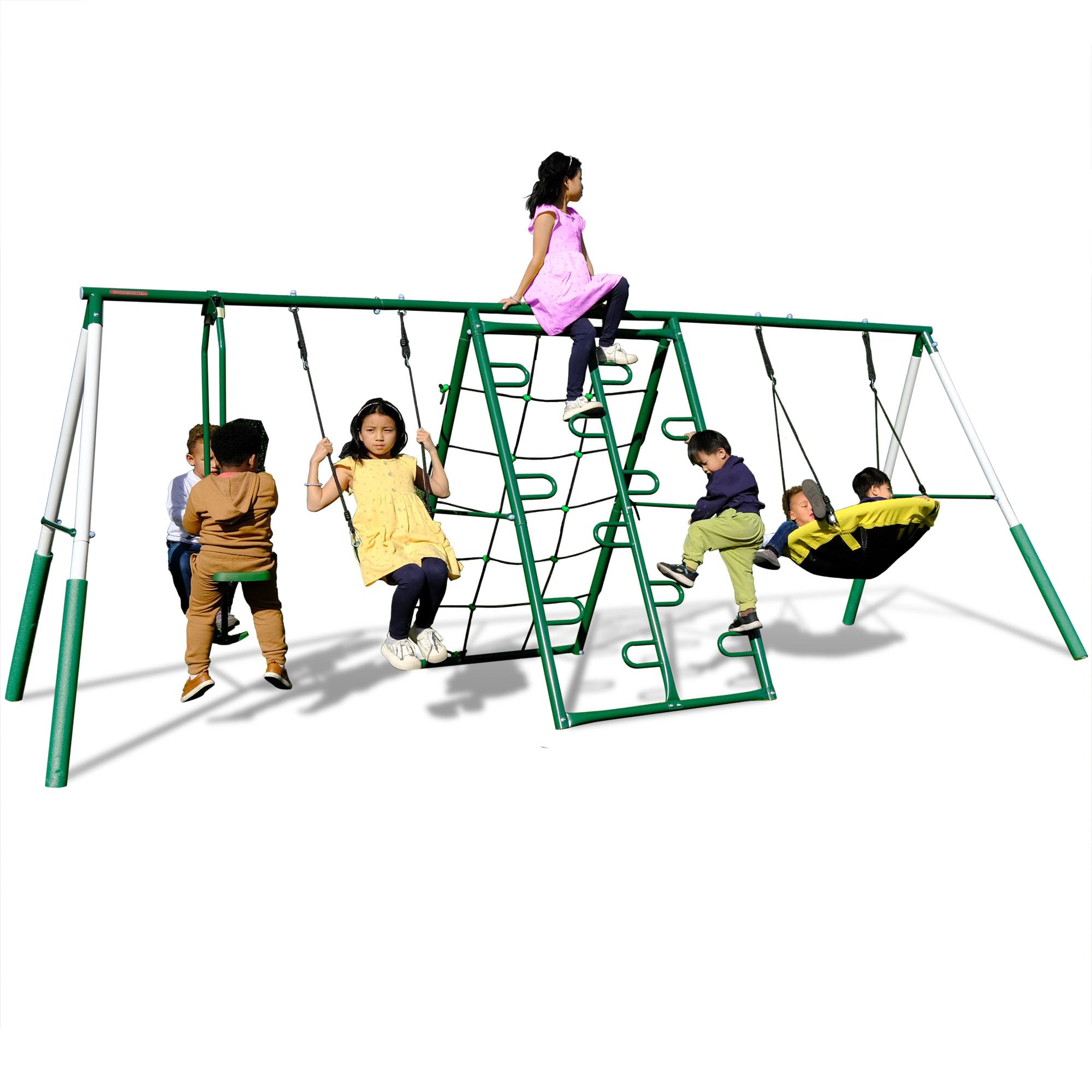 Snapklik.com : Sportspower Swing Climb And Glide Metal Swing Set 6 In 1 ...