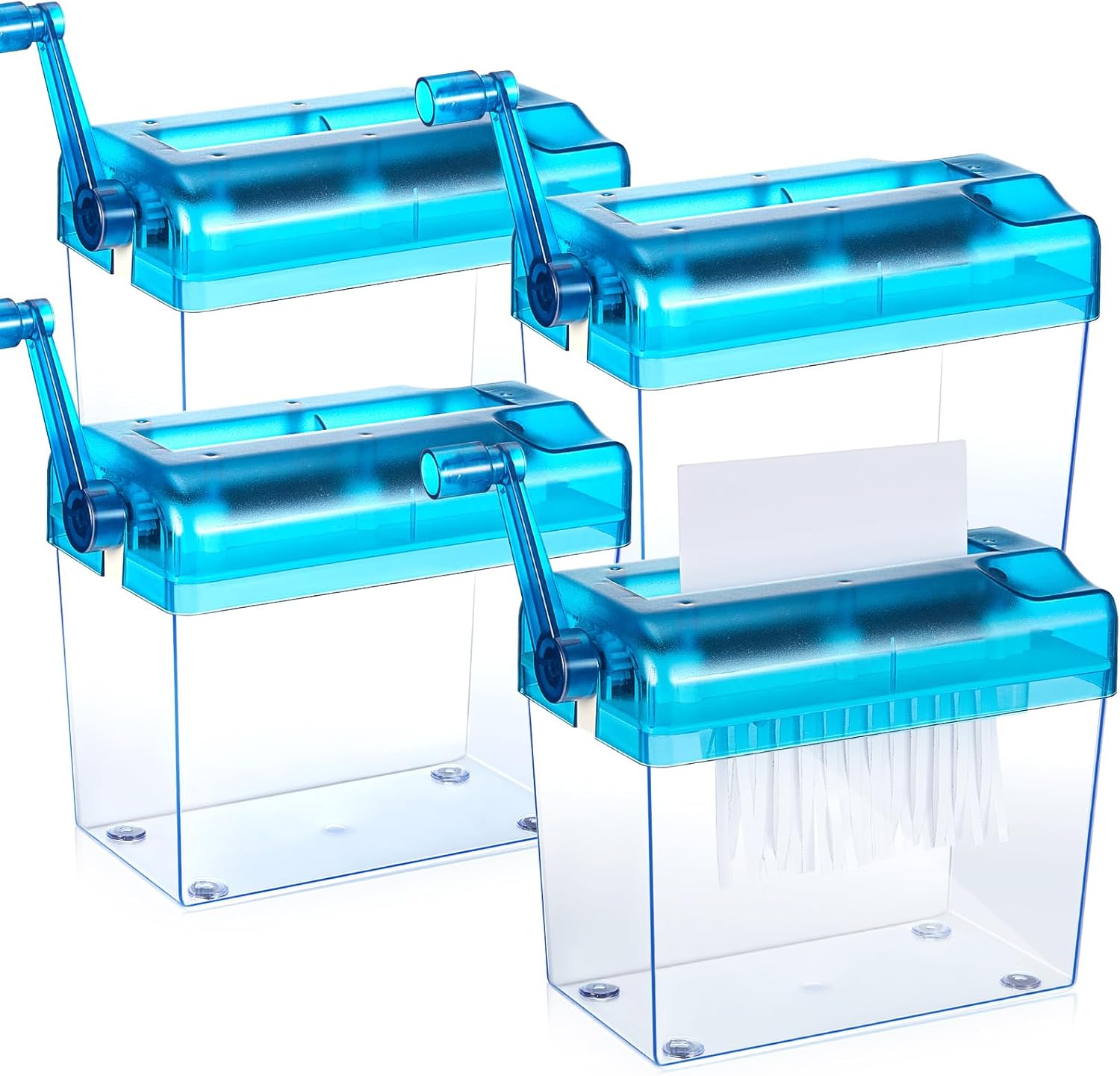 Amazon.com : Tenceur 4 Pcs Mini Manual Shredder Hand Shredder Portable ...