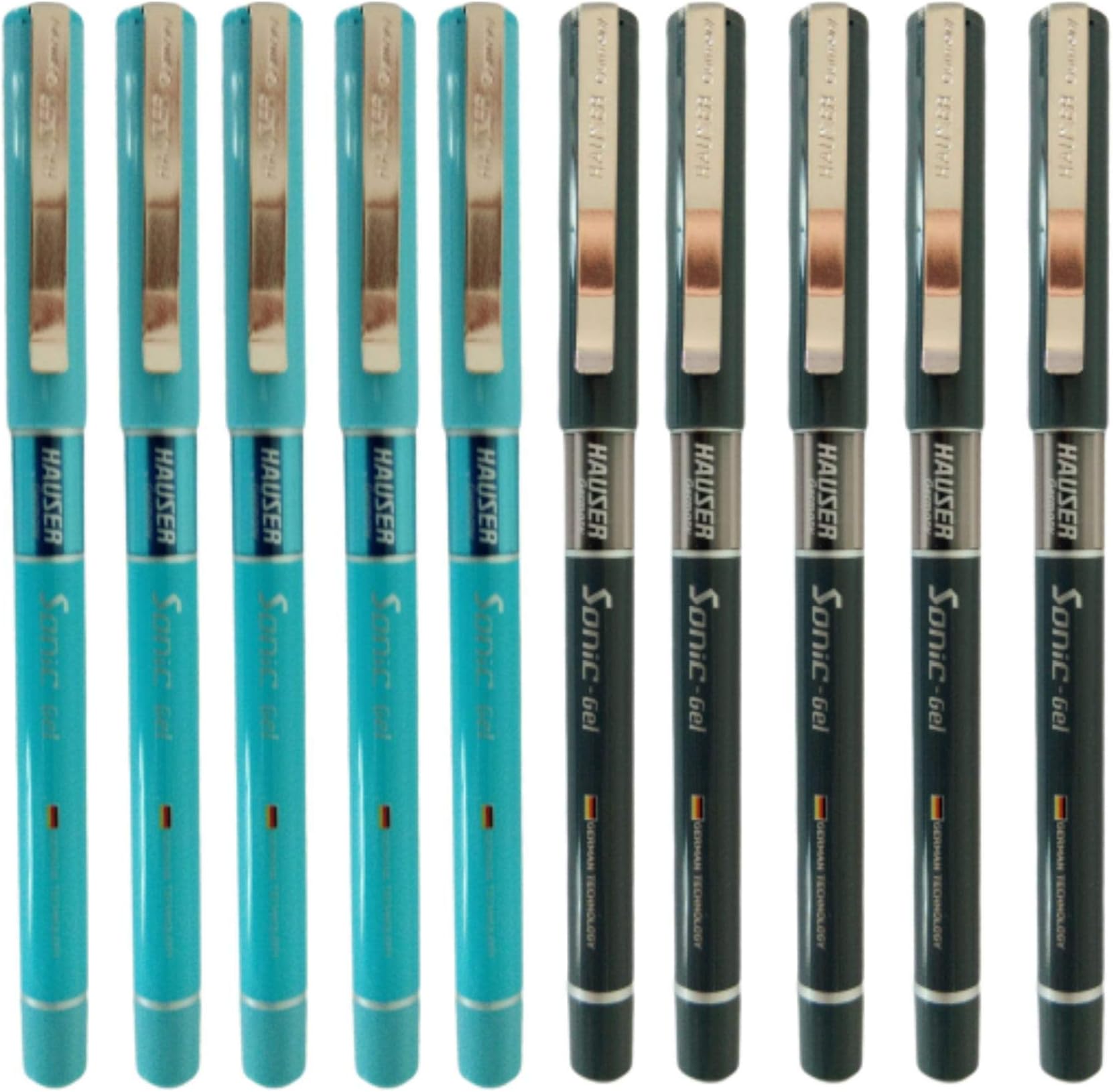 Generic Hauser Sonic Gel Pen | Set Of 10 (Mix) - Blue : Amazon.in ...