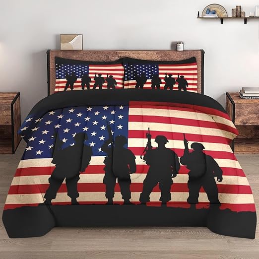 Amazon.com: WeCozy Full Size Comforter Set with 2 Pillowcase, Vintage ...