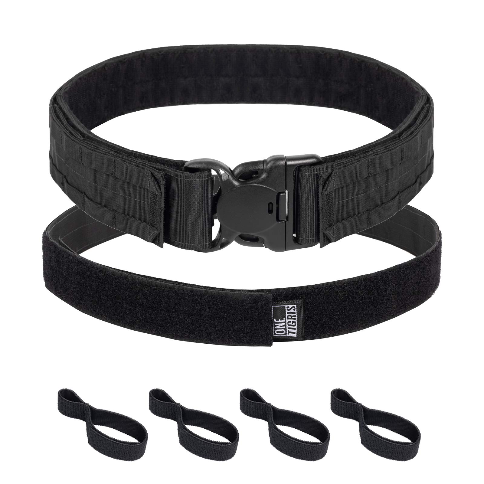 Buy OneTigris Battle Belt - MOLLE Belt Airsoft War Combat Belts with 1. ...