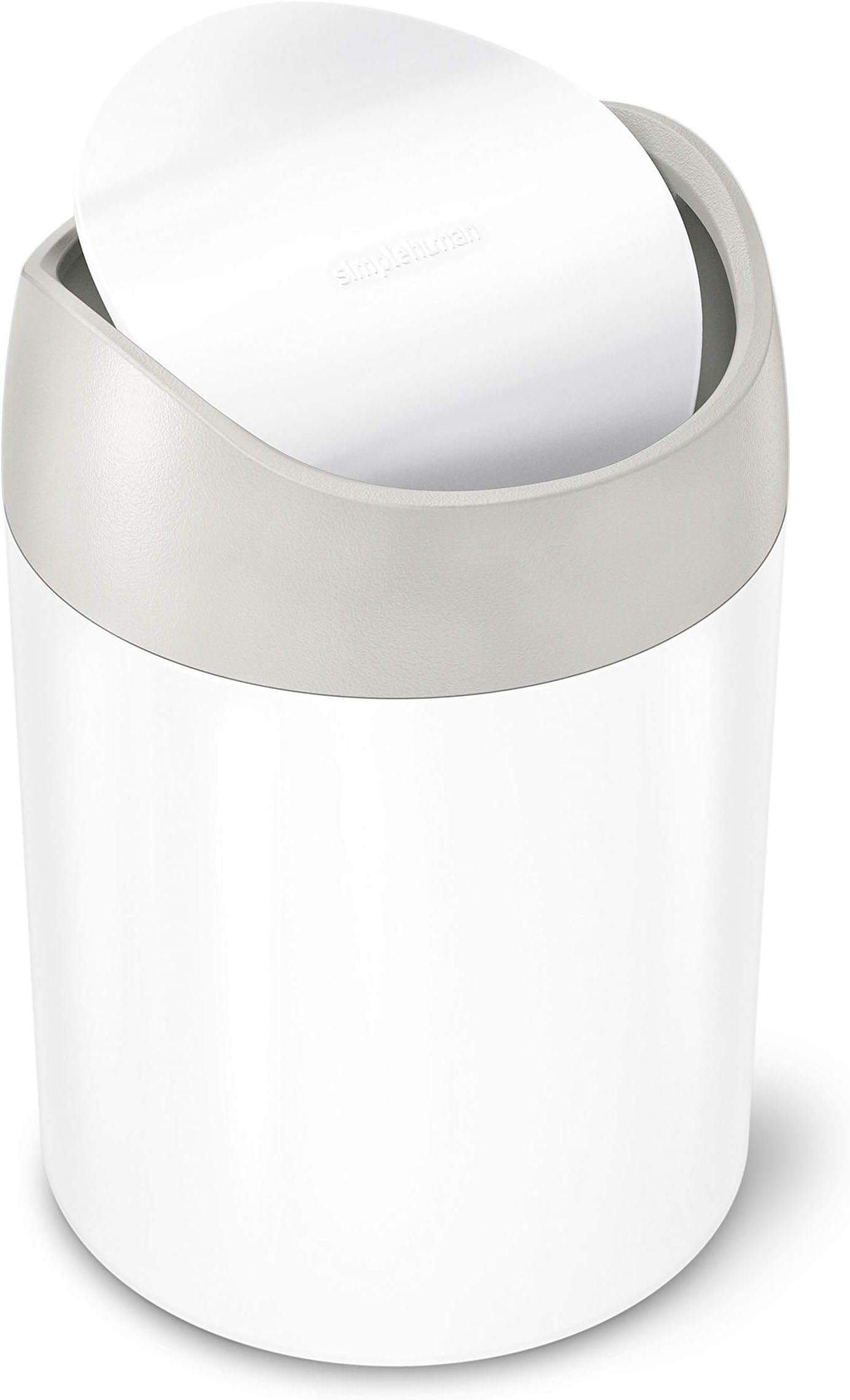 Amazon.com: Estilo Mini Countertop Trash Can | Brushed Stainless Steel ...