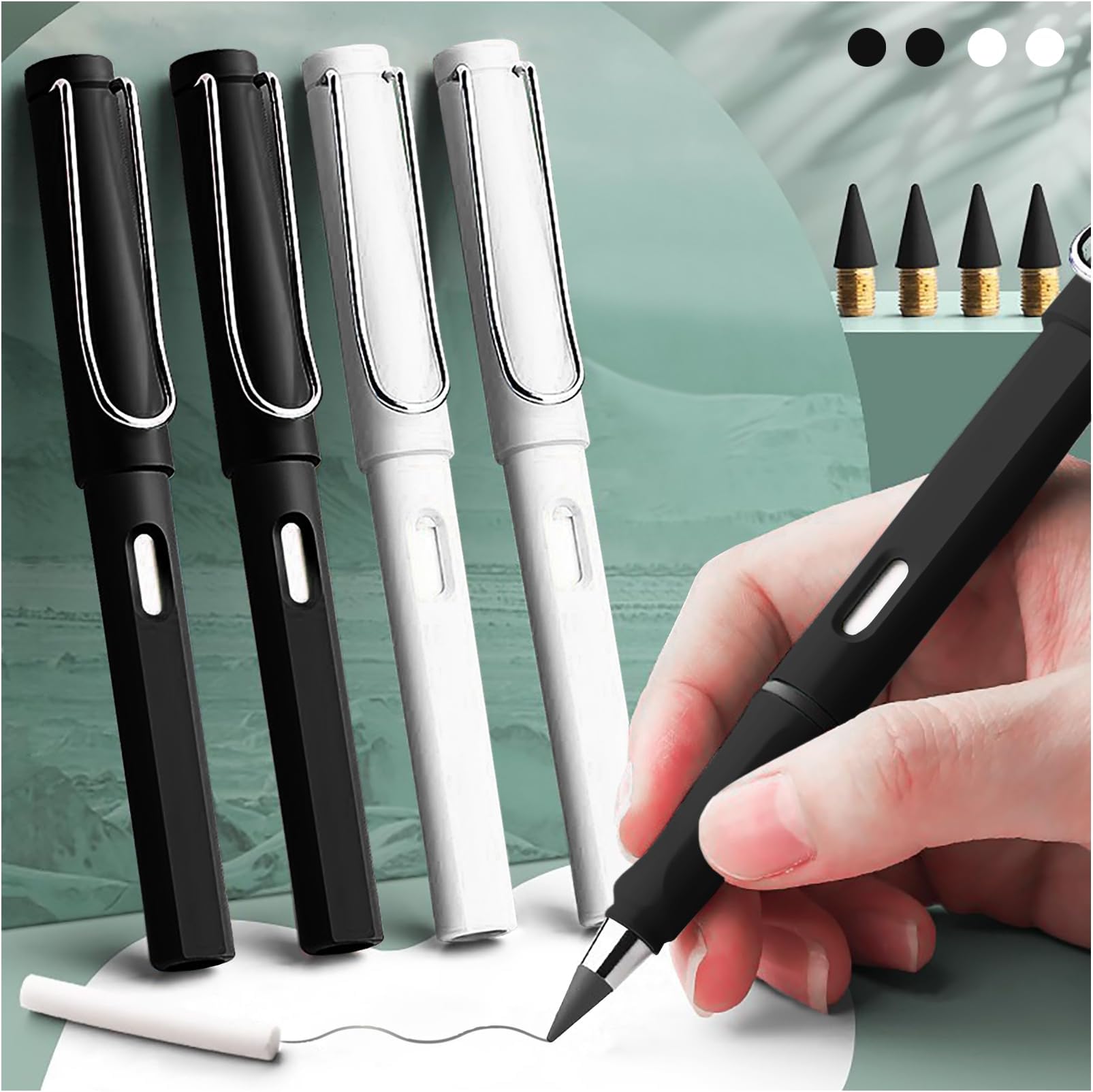 Amazon.com : lyforx 8pcs Infinity Pencil Forever Pencil with Eraser ...