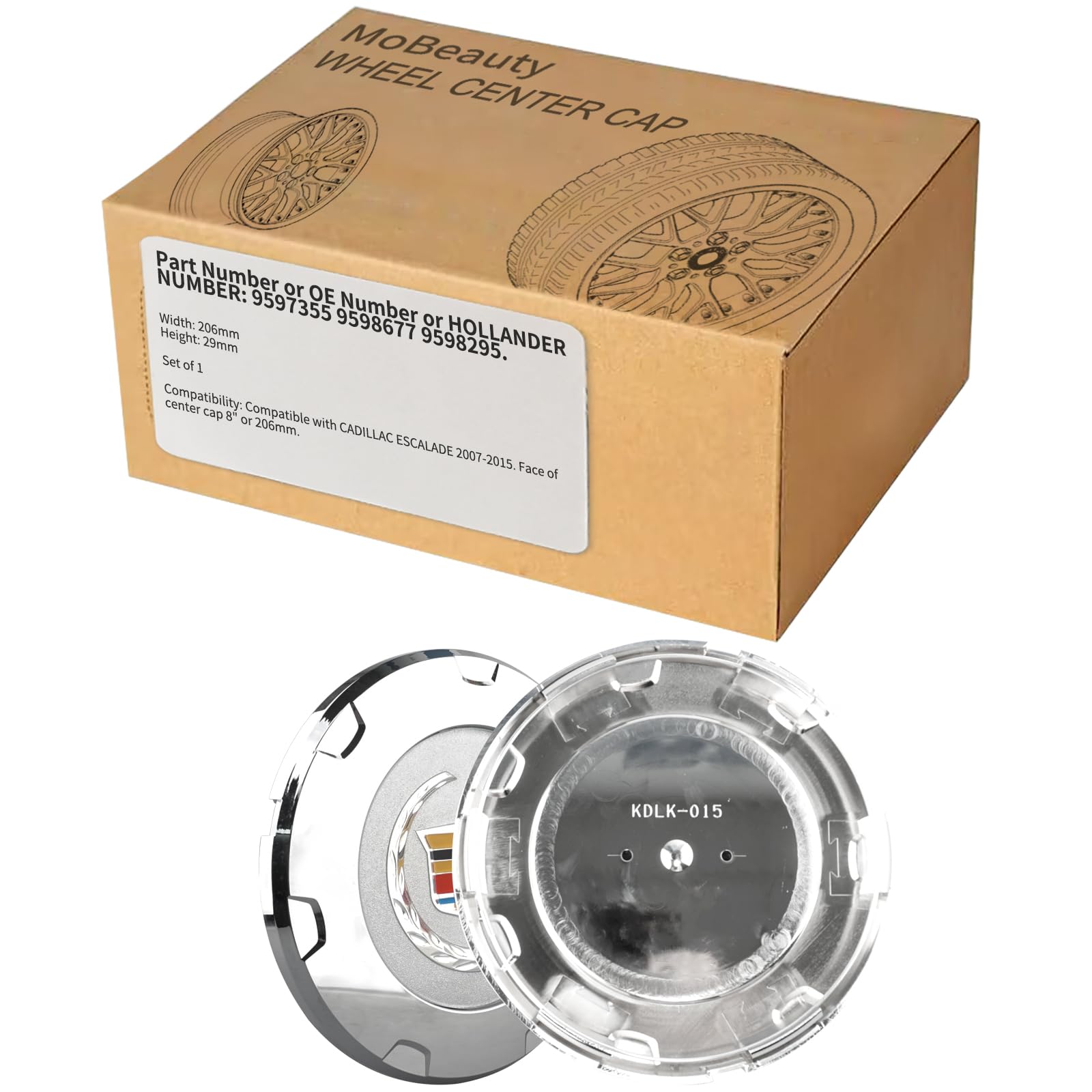 OEM Wheel Center Hub Cap 9597355, (Set of 1) Center Cover Hubcap Fit 22 ...