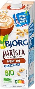 Bjorg Oat Barista Milk, 100% Plant-Based, Lactose & Dairy Free 1L ...