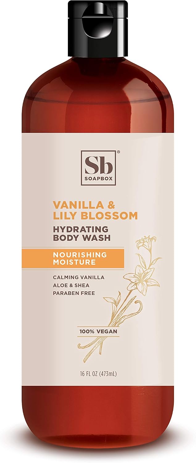 Soapbox Vanilla & Lily Blossom Body Wash For Nourishing & Moisturising ...