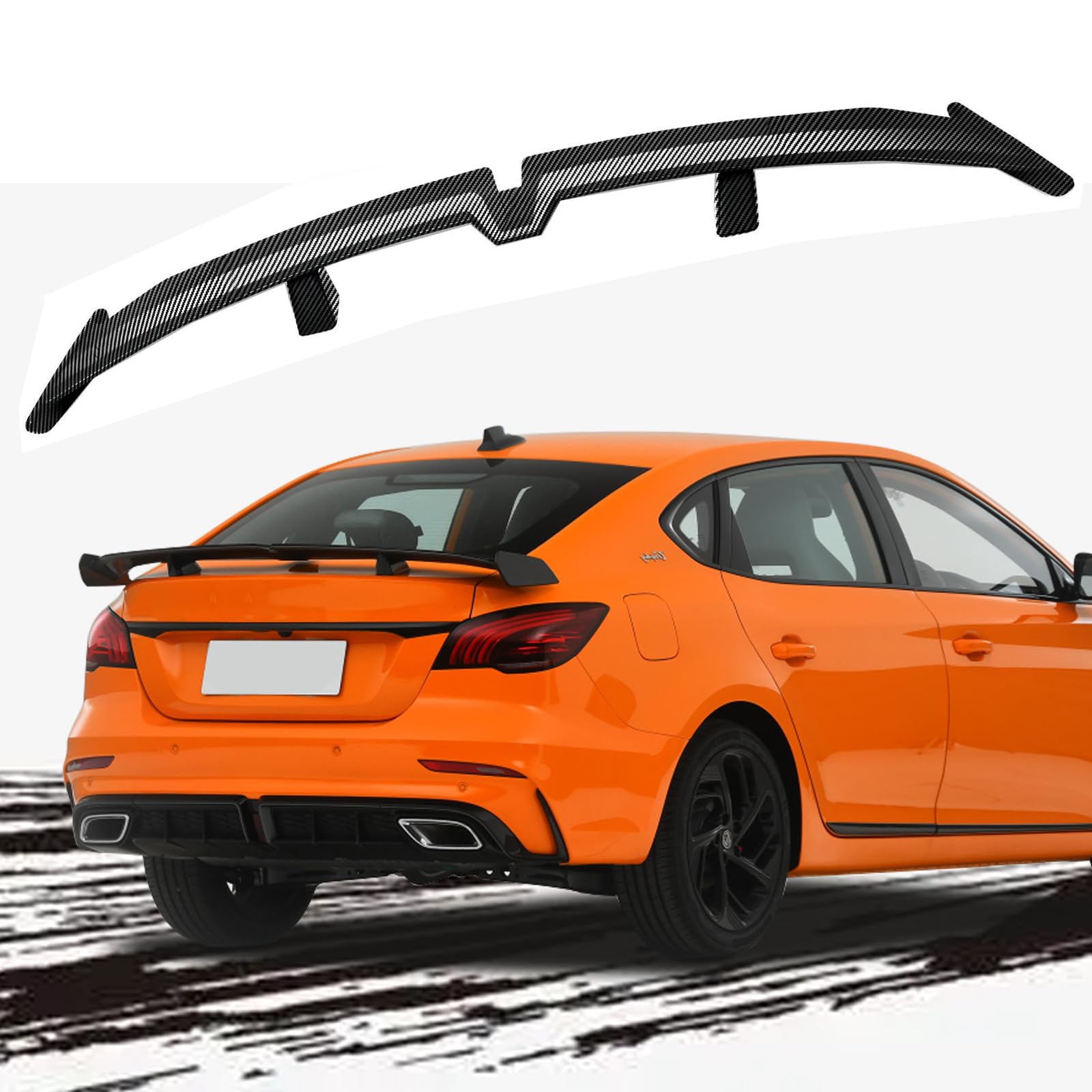 Amazon.com: AAriguthel 54 Inch Universal Rear Spoiler MG6 PRO Style ABS Racing Spoiler Wing Rear ...