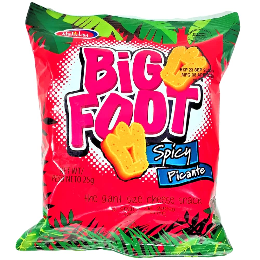 Amazon.com : Holiday Big Foot Giant Cheese Snack Spicy Crunchy Corn ...
