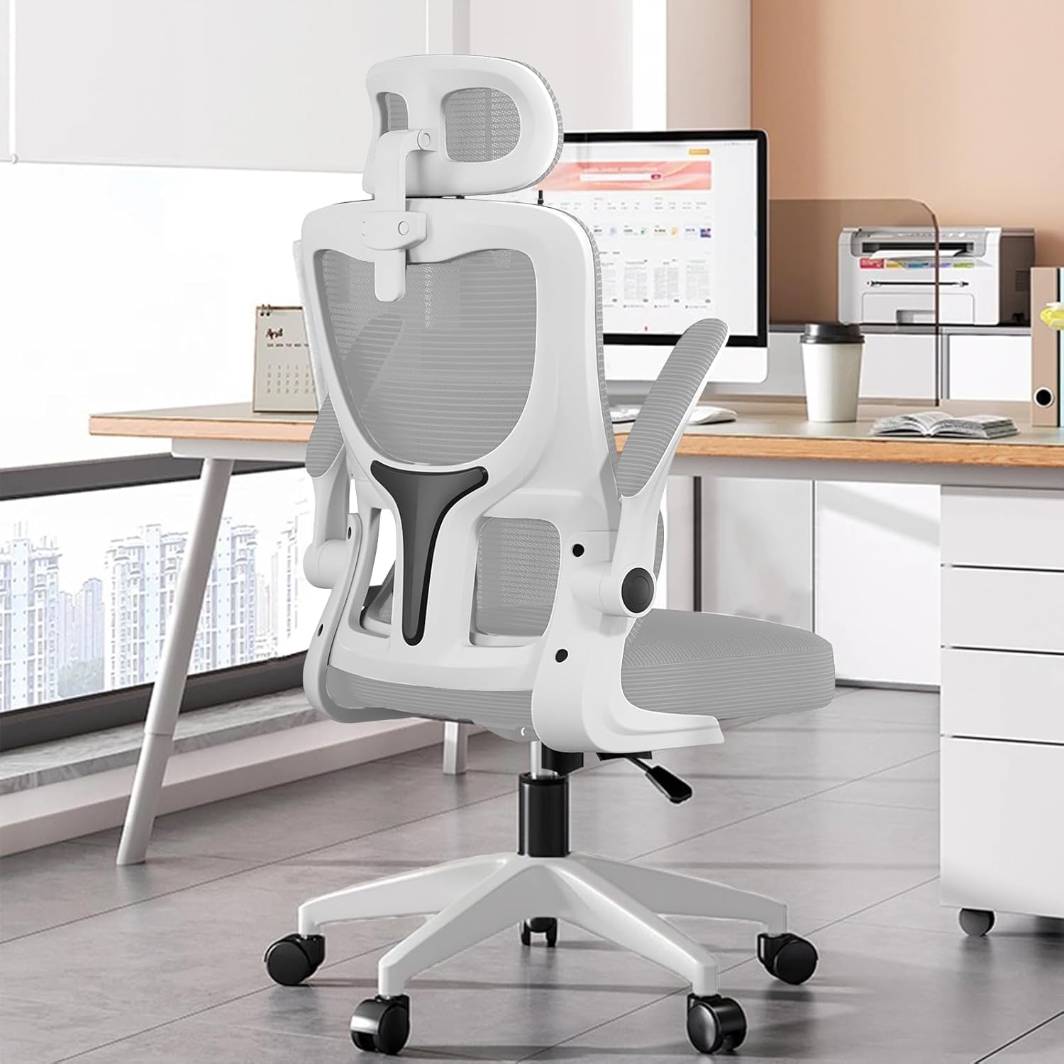 Amazon.com: WXJHL Mesh Office Chair High Back Ergonomic Desk Chair with ...