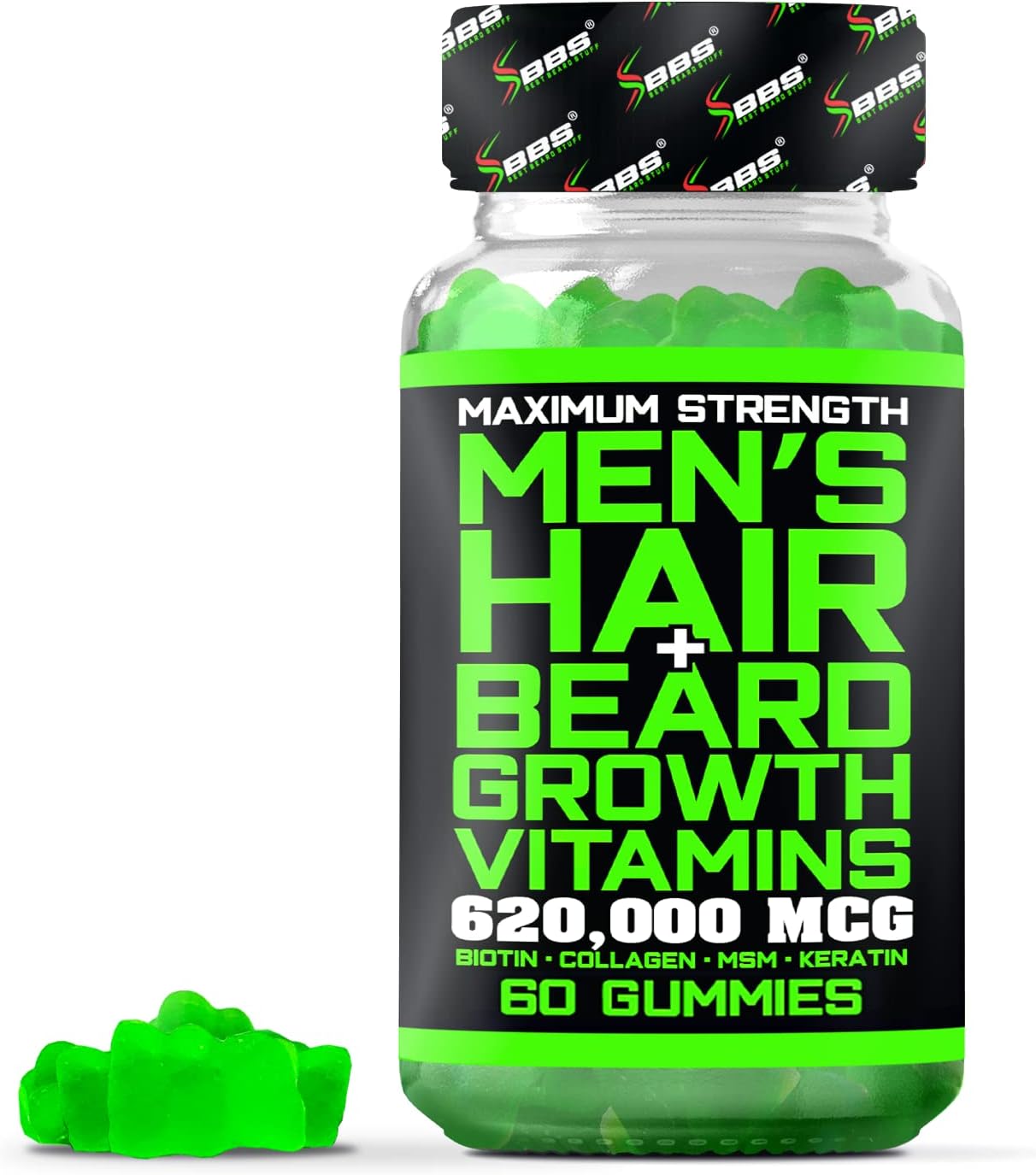 Amazon.com: BBS Beard Growth & Hair Growth Vitamins for Men - Maximum ...