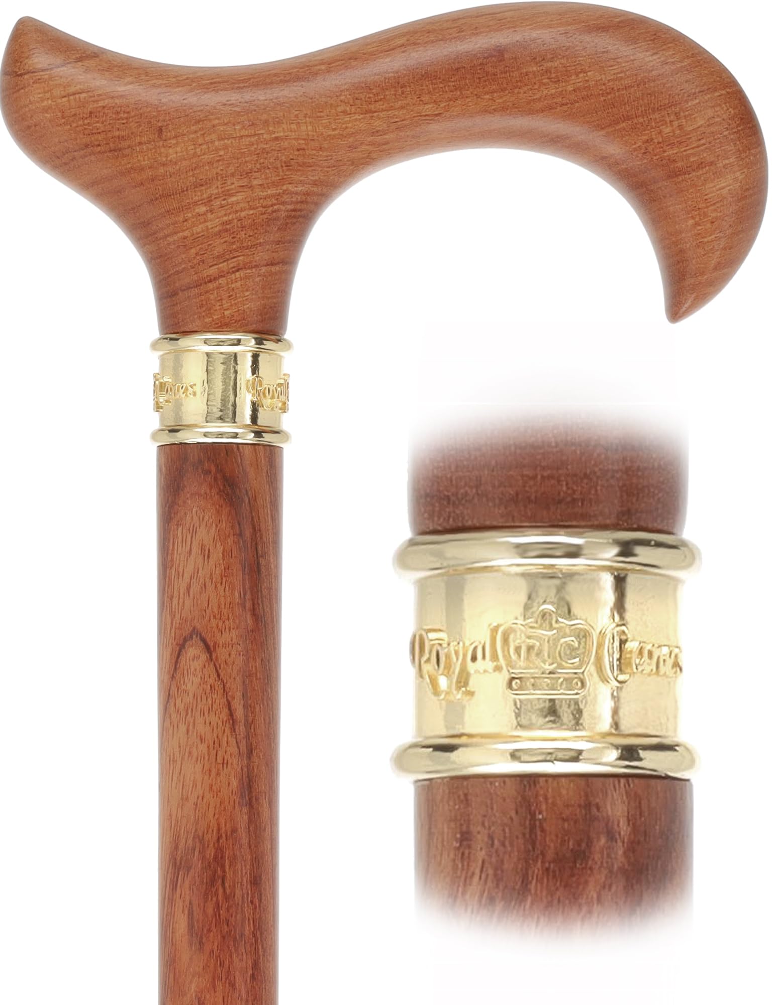 Amazon.com: Tri-Fold Wood Cane - Walking Cane with Genuine Rosewood ...