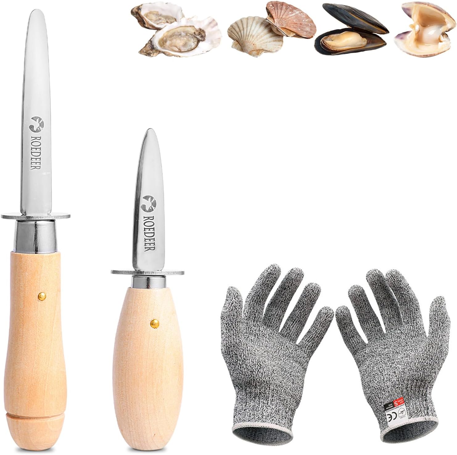 Amazon.com: ROEDEER Oyster Shucking Knife,Oyster Shucker Tools,Oyster Knife and Clam Knife(3.7 ...
