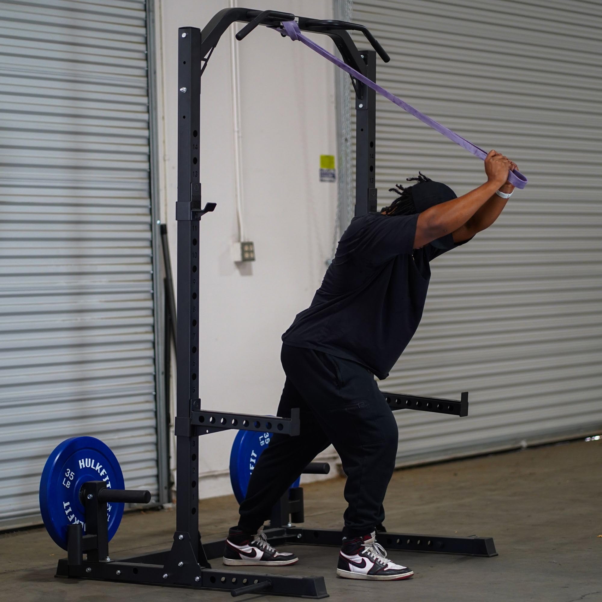 Snapklik.com : HulkFit Pro Series Gen 2 Squat Stand Multigrip Pullup Bar