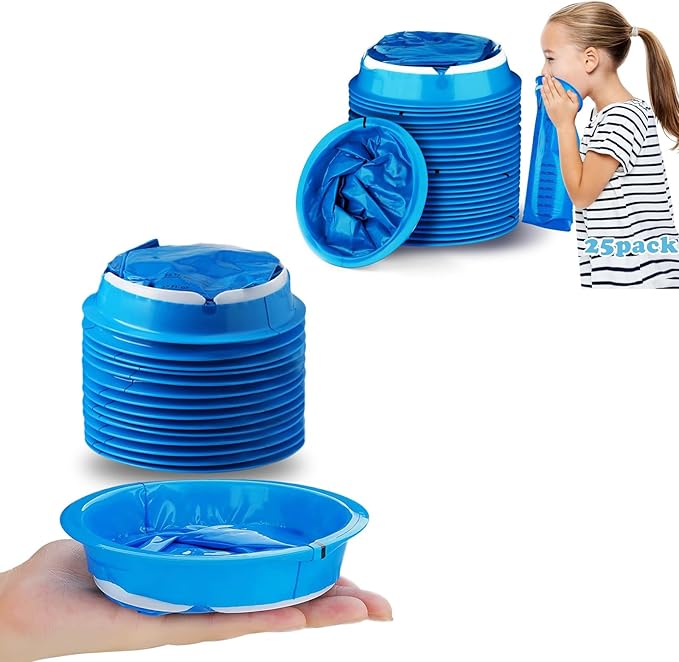 Amazon.com: Valchoose 25 Pack Kids Throw up Bags 800ml and 14 Pack Barf ...
