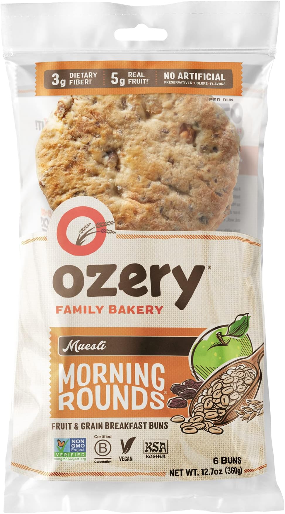 Amazon.com: Ozery Bakery Muesli Morning Rounds, Allergen Free, Vegan ...